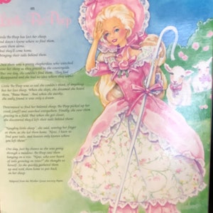 Mattel Little Bo Peep Barbie Doll 1995 Childrens Collector Series ...