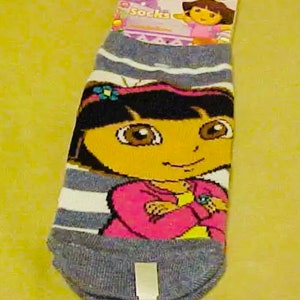 Planet Sox Nickelodeon Dora the Explorer Childrens Socks Size 6-8 - Etsy