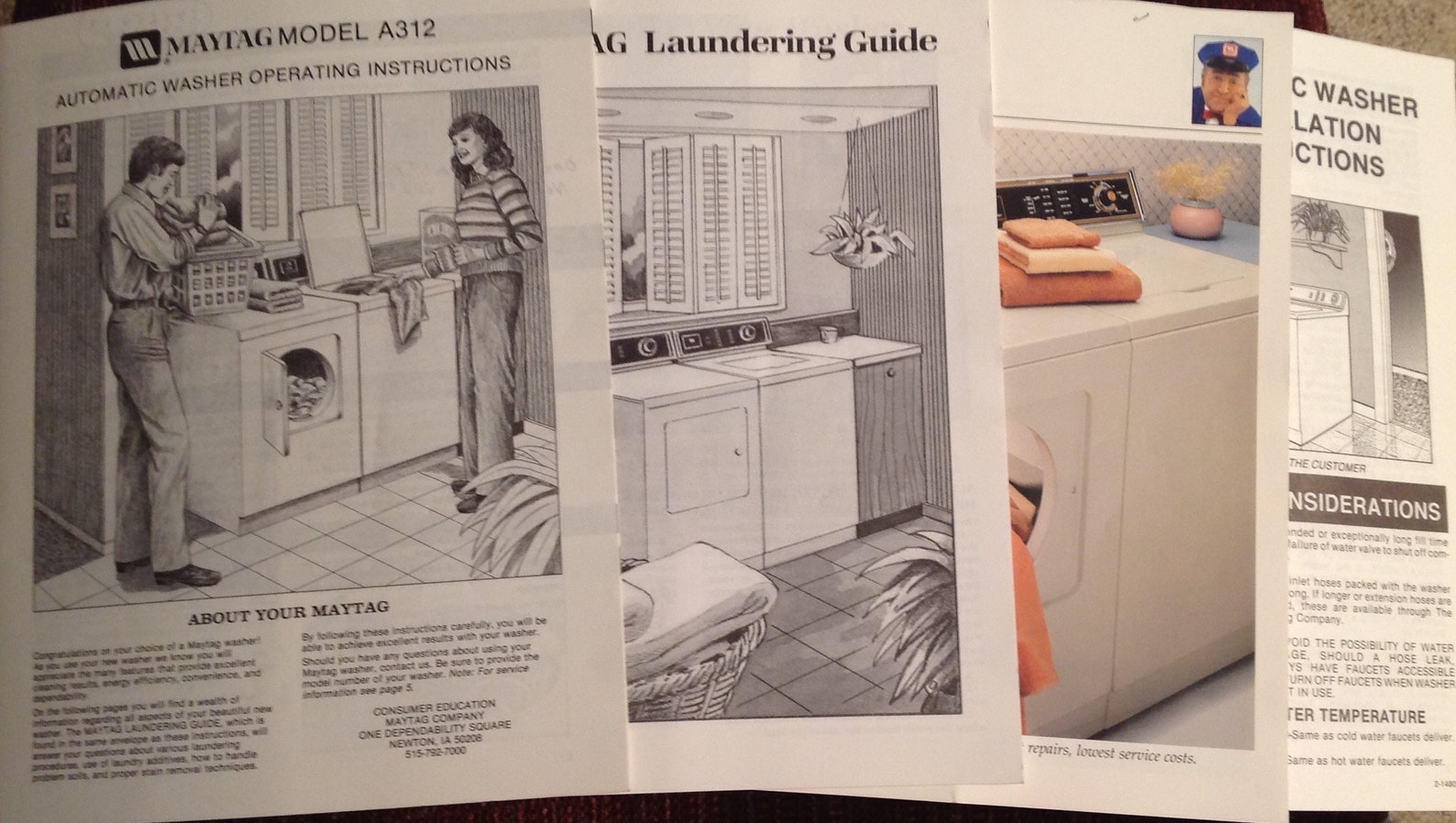 Maytag A312 Washer Dryer Vintage Operating Laundry Care - Etsy