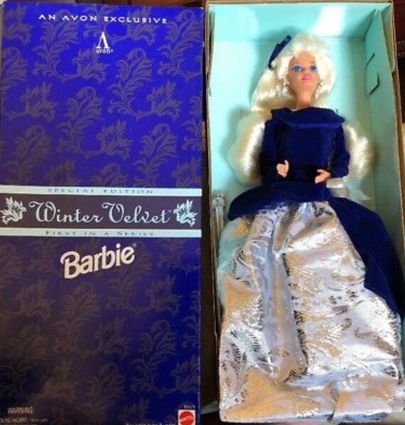 Barbie Doll Winter Velvet 1995 Special Edition Mattel 15571 | Etsy