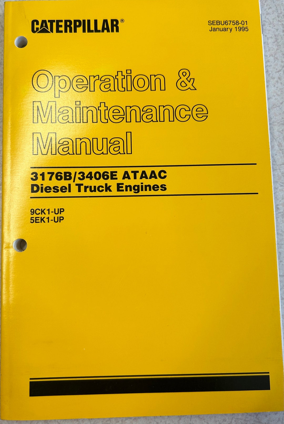 Caterpillar 3176B/3406E ATAAC Diesel Truck Engines Operation ...
