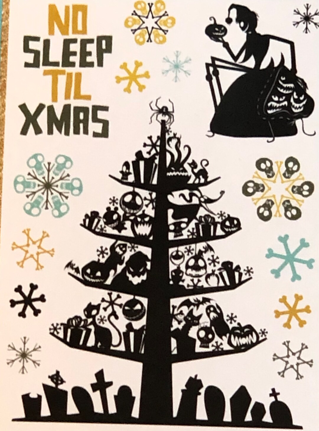 Nightmare Before Christmas Static Vinyl Window Clings Jack Skellington ...