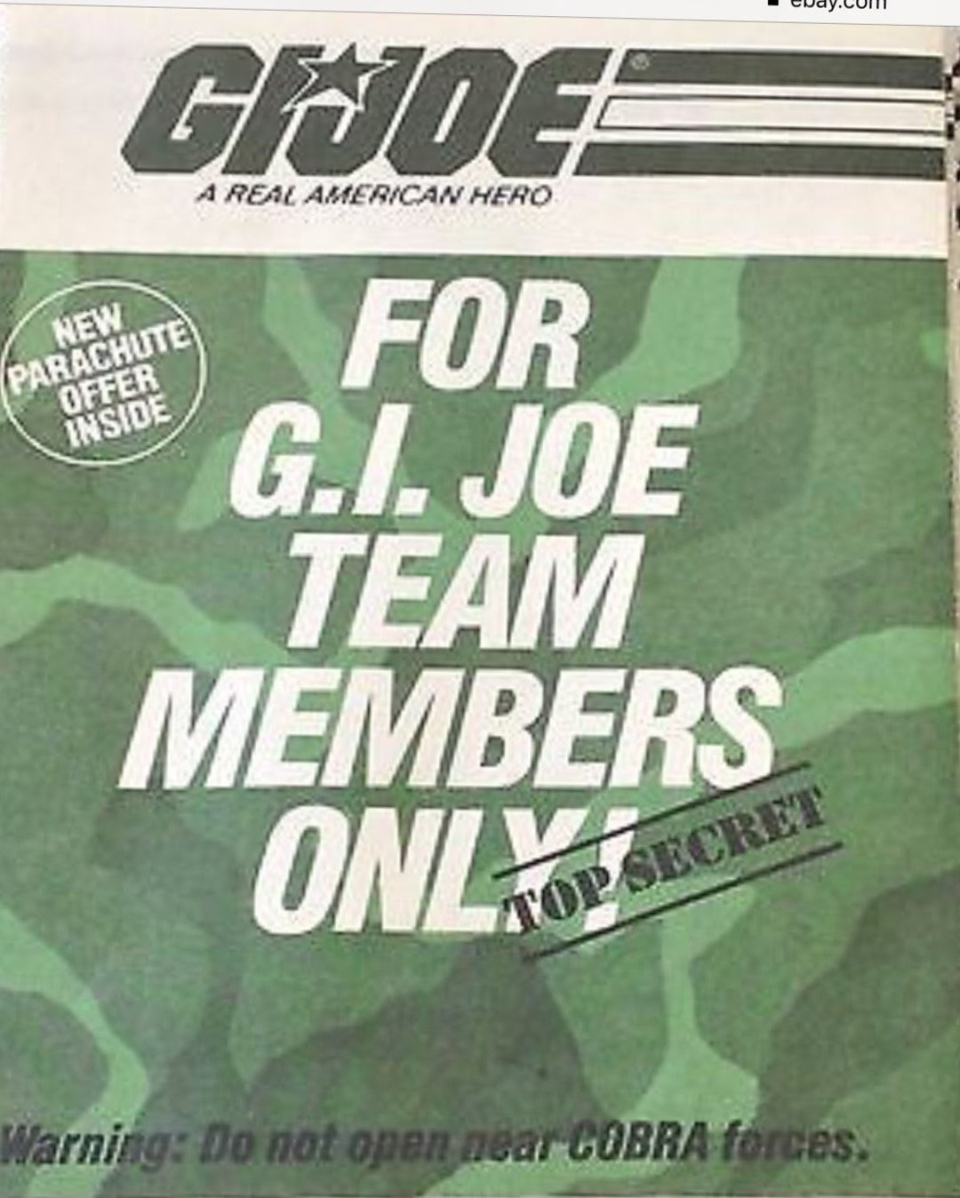 GI Joe 1984 Boooklet for Team Members Only - Etsy
