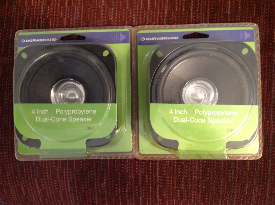 Durabrand 4" Dual Cone Car Audio Speaker Polypropylene 30 Watt Max DB4 ...
