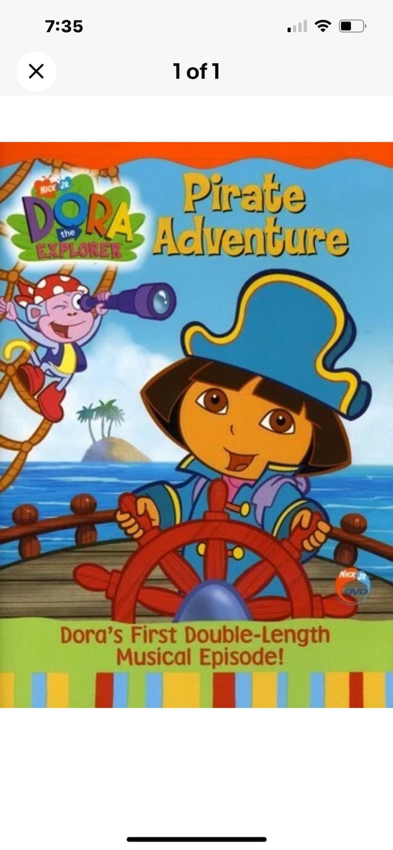 Dora the Explorer Pirate Adventure DVD Childrens Movie Animated - Etsy