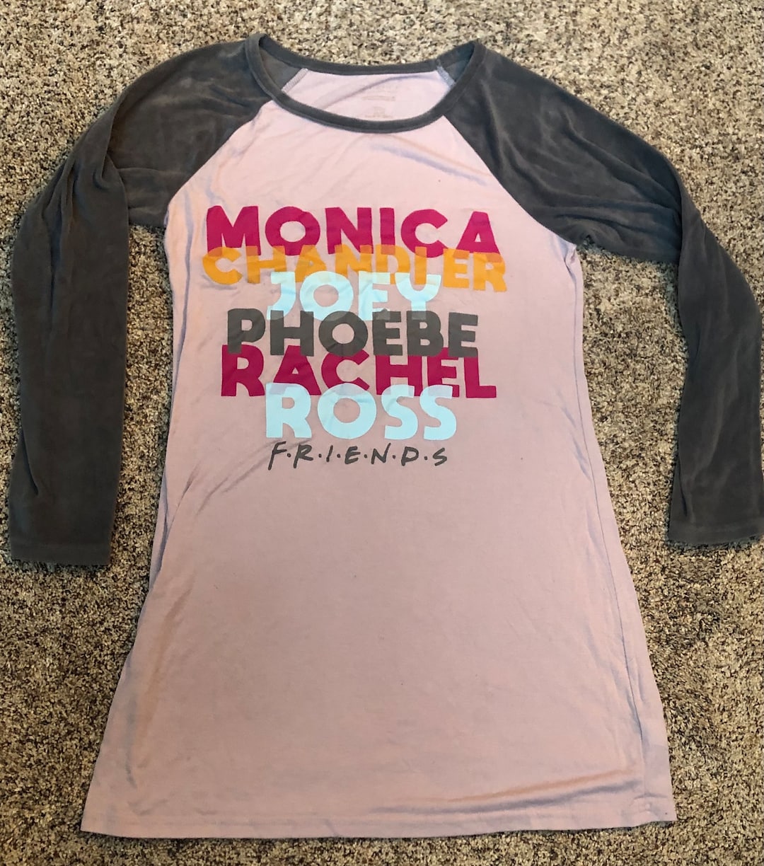 Friends Tv Show Girls Nightgown Size Small 4/6 Monica Ross Joey Rachel ...