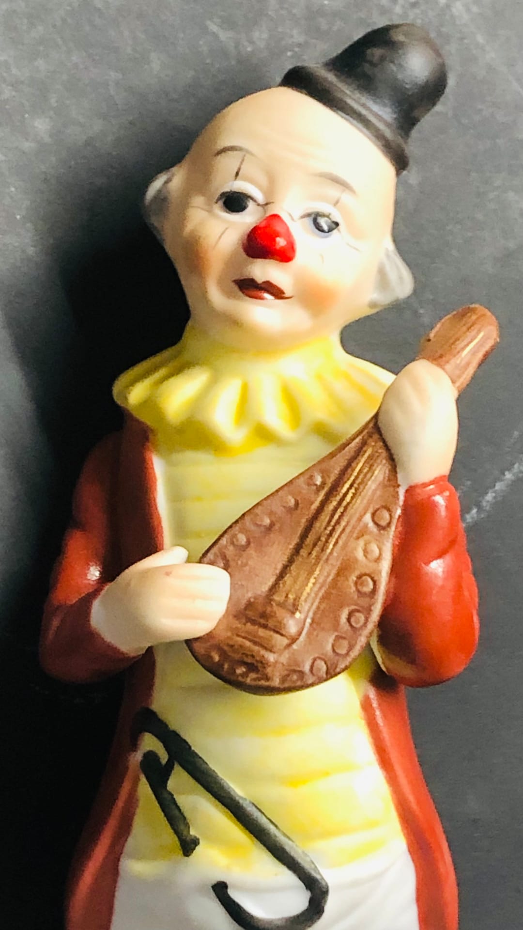 Lefton Clown Playing Mandolin Figurine Bisque Porcelain Vintage - Etsy
