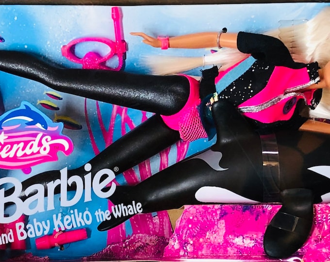 Mattel Ocean Friends Barbie Keiko Whale 1996 NRFB #15428 New in Box - Etsy