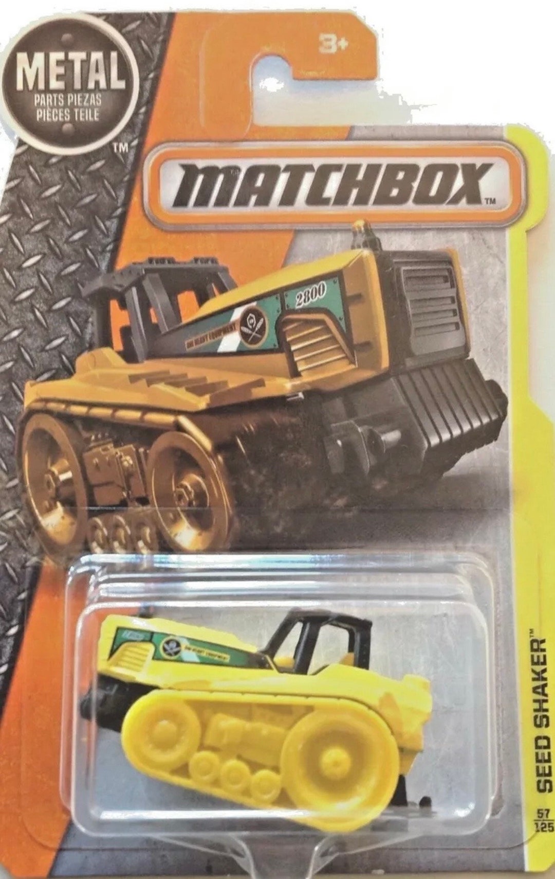 Matchbox MBX Construction Vehicle Seed Shaker Yellow Die Cast 57 - Etsy