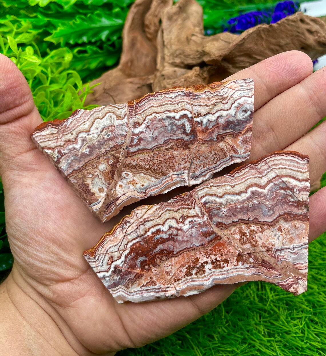 1 Pc Natural Rosetta Jasper Stone Slices for Making Jewelry - Etsy