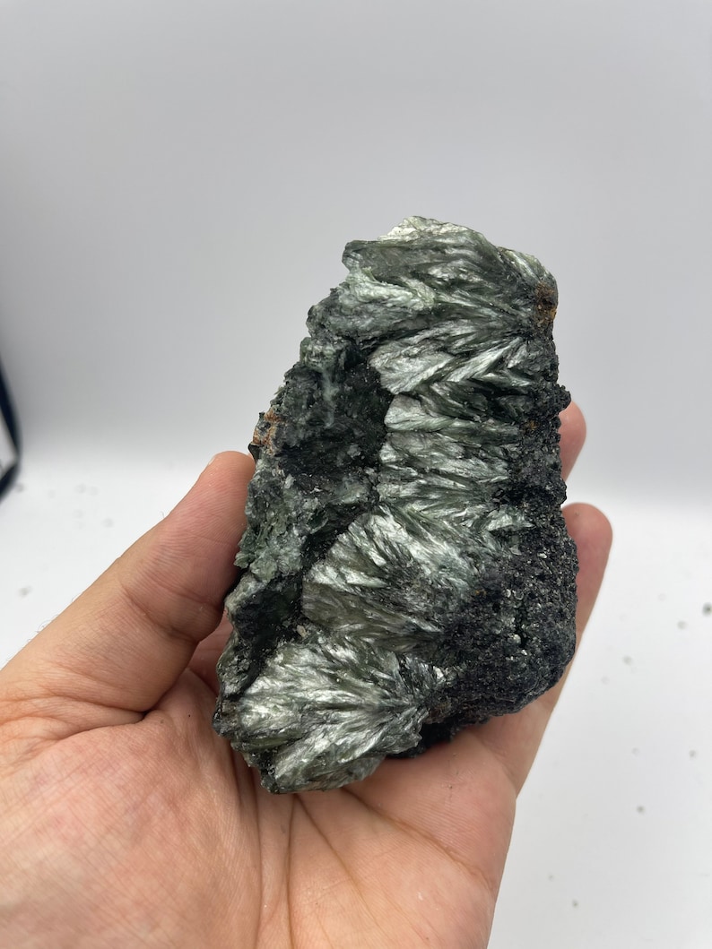 Natural Seraphinite Rough Stone Green AAA Quality Raw - Etsy