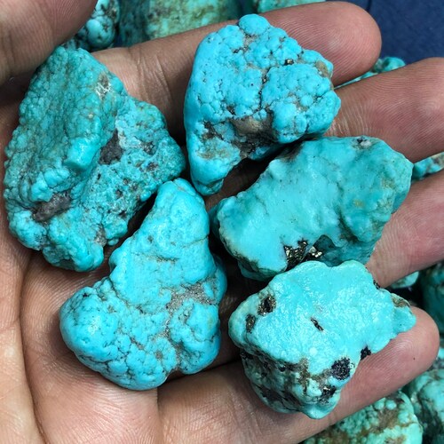50 G Turquoise Stone 100% Natural Rough Turquoise Material - Etsy