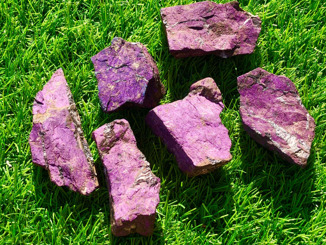 Natural Rough Purpurite Stone / Real 100% Natural Purpurite | Etsy