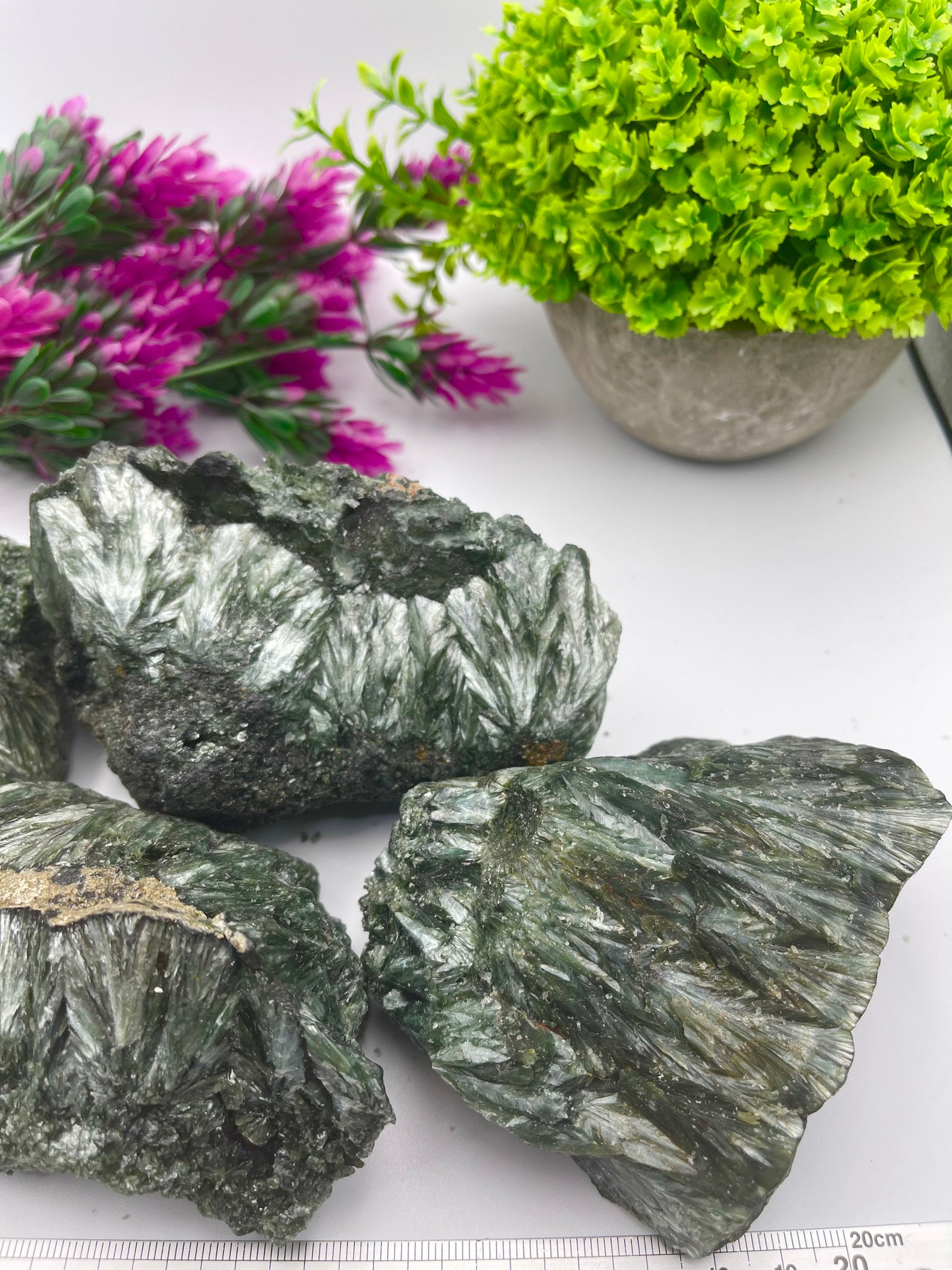 Natural Seraphinite Rough Stone Green AAA quality Raw | Etsy