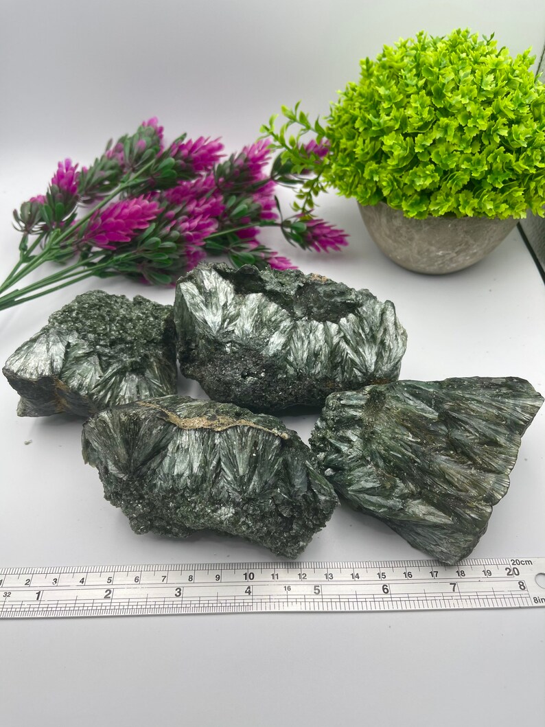 Natural Seraphinite Rough Stone Green AAA Quality Raw - Etsy