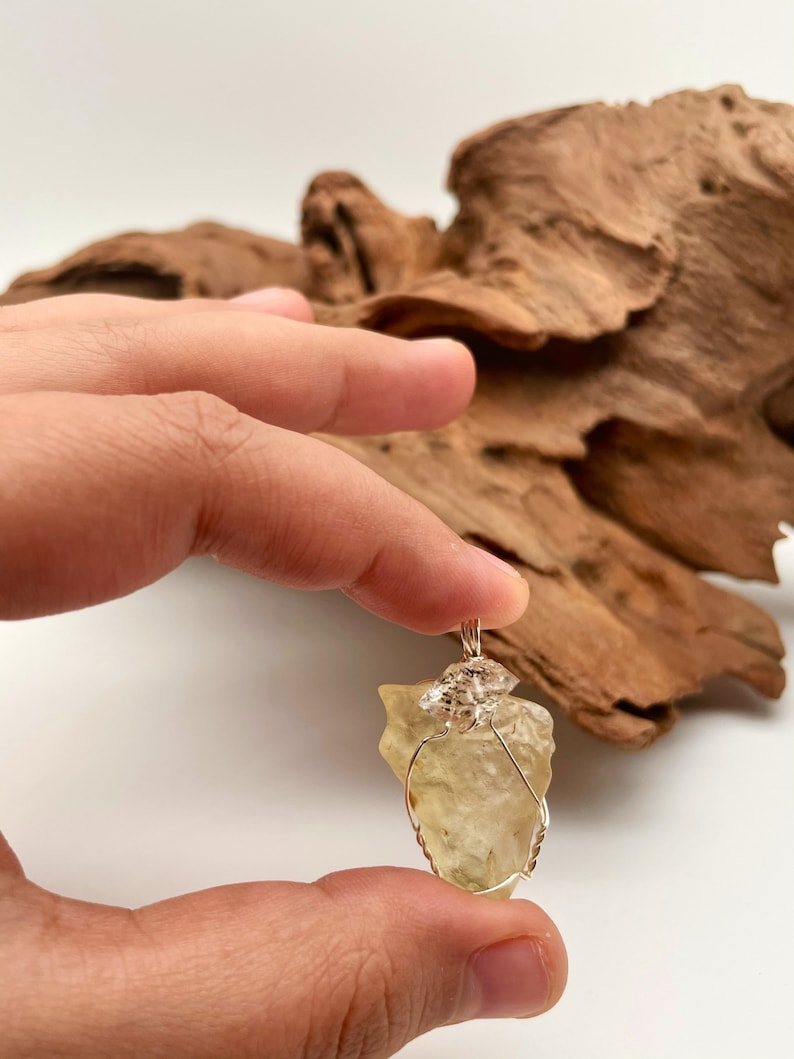 1 Pc Natural Libyan Dessert With Herkimer Quartz / Genuine Libyan ...