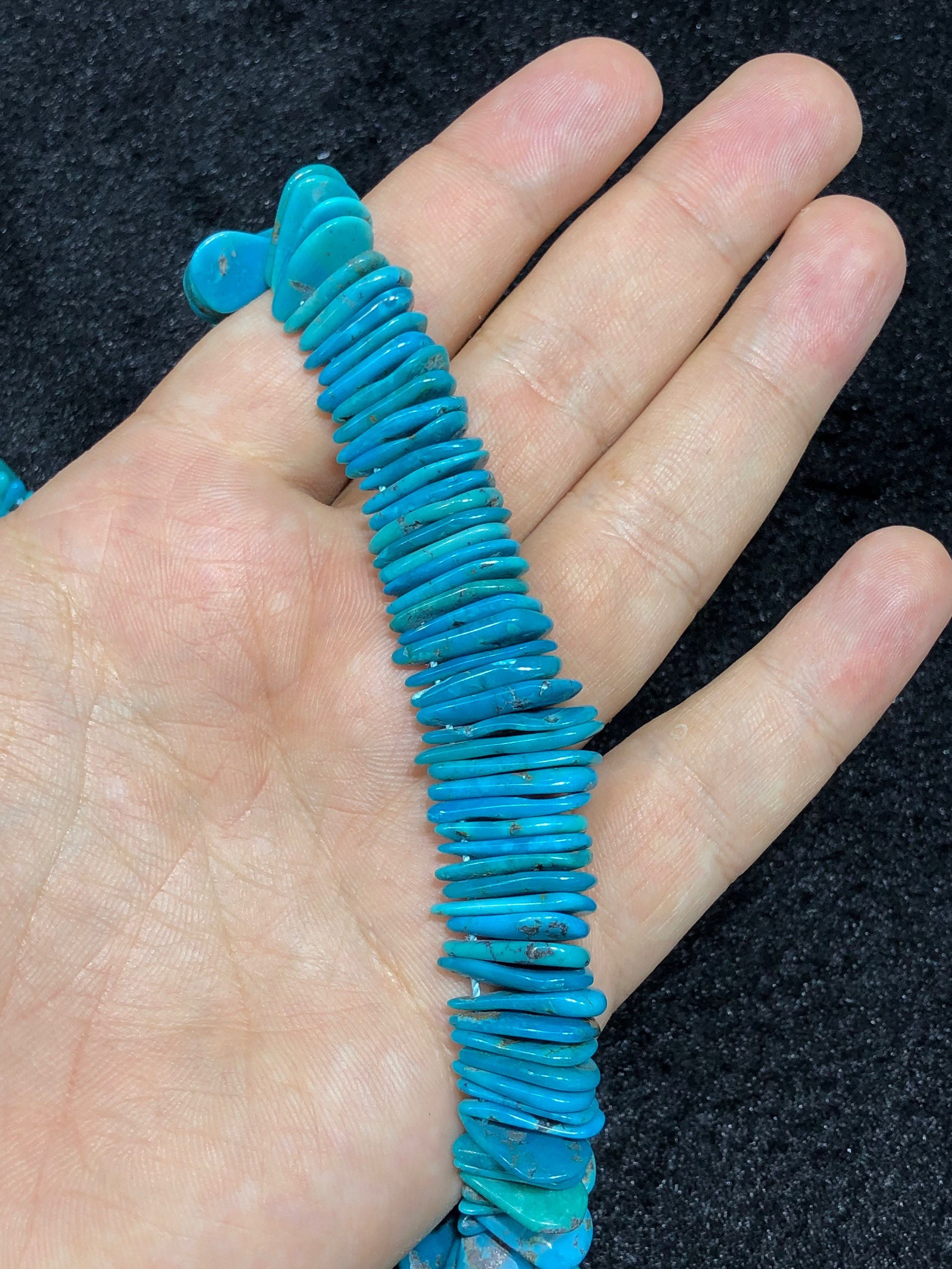 Natural Turquoise Drop Shape Necklace Sleeping Beauty Mine in | Etsy