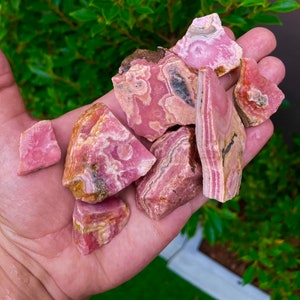 Rough Rhodochrosite Stone Natural Raw Rhodochrosite Rough Stone ...