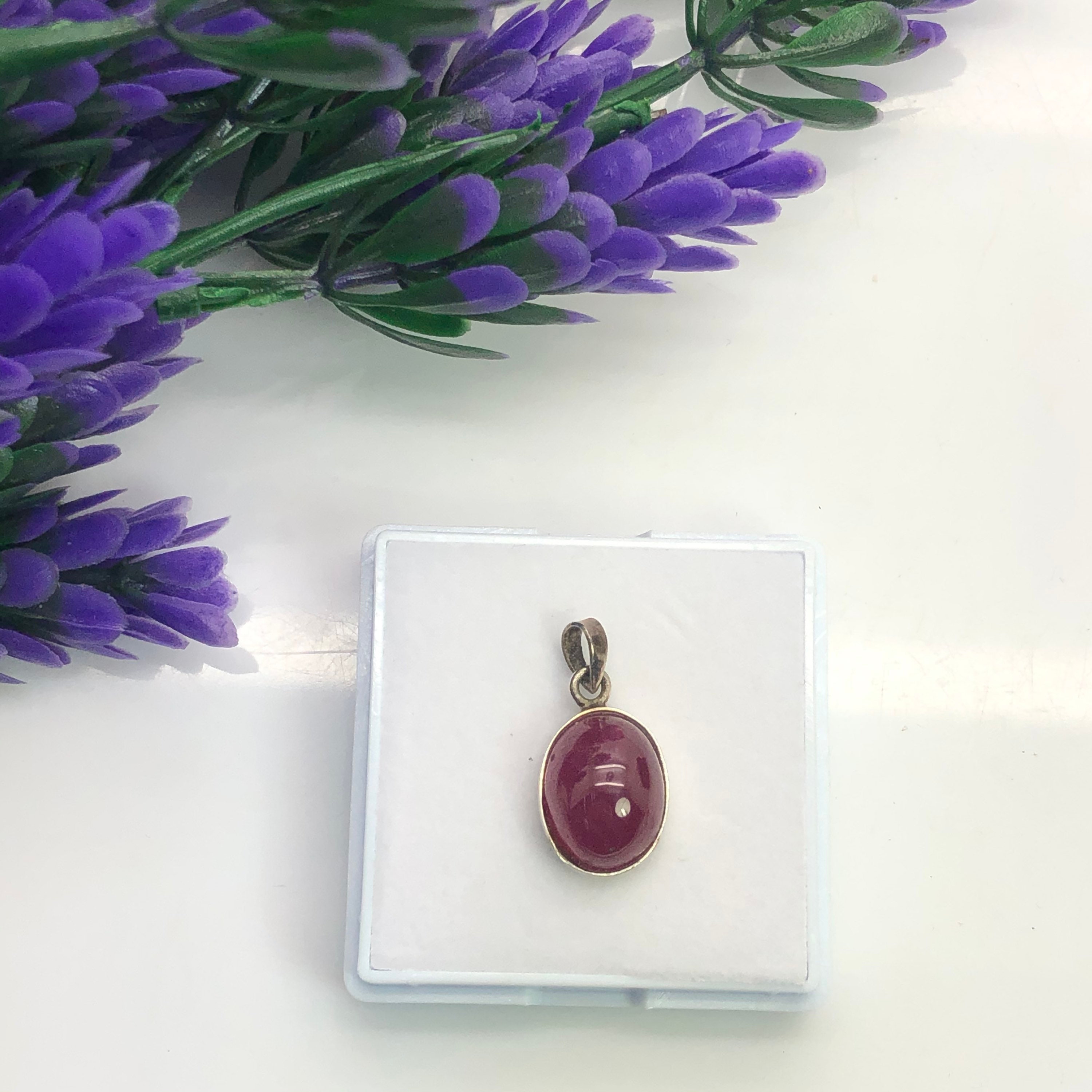 Natural Ruby Necklace Pendant / 15 Mm Genuine Ruby Pendant/ Africa Real ...