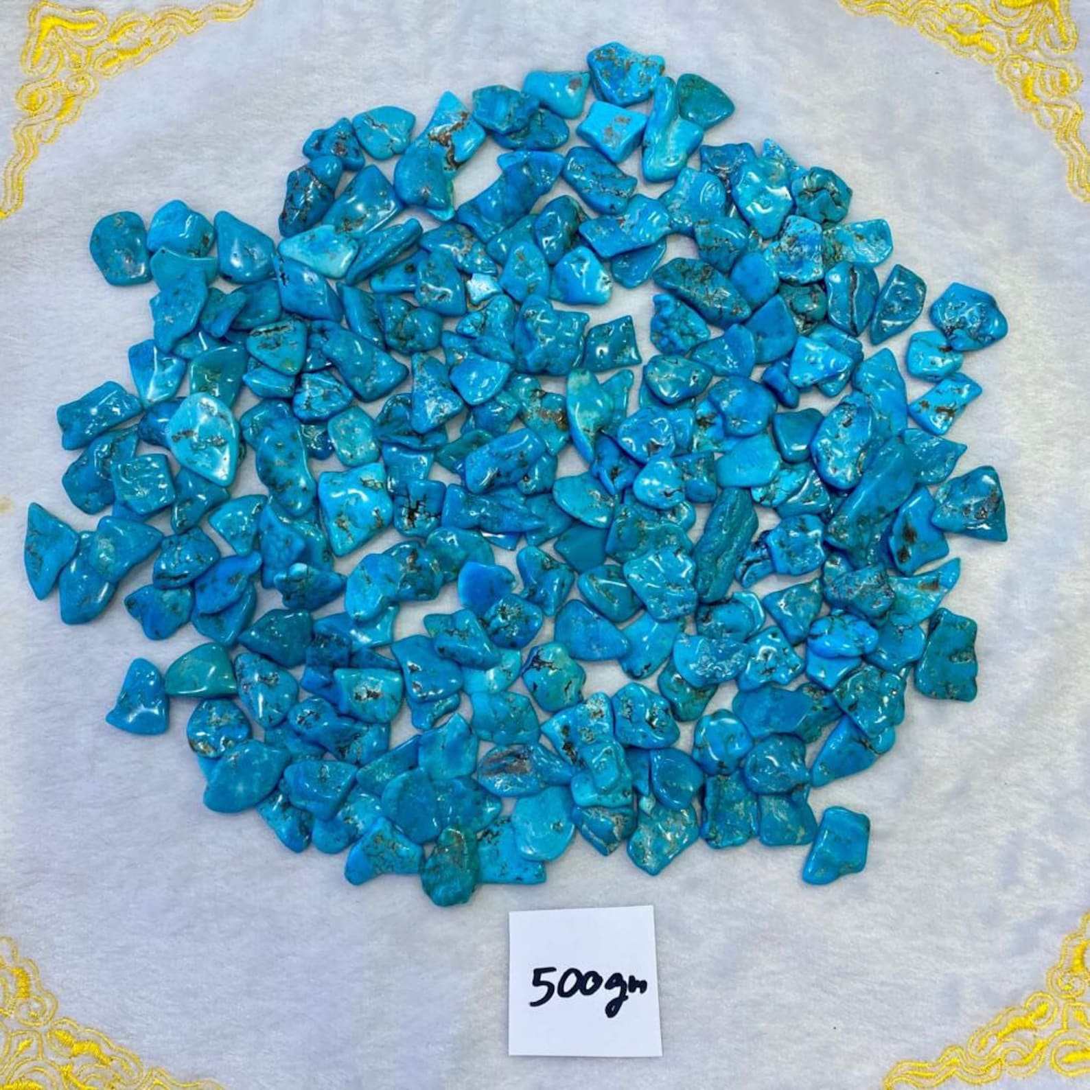 100% Natural Turquoise Tumble Raw Sleeping Beauty Turquoise Dark Blue ...