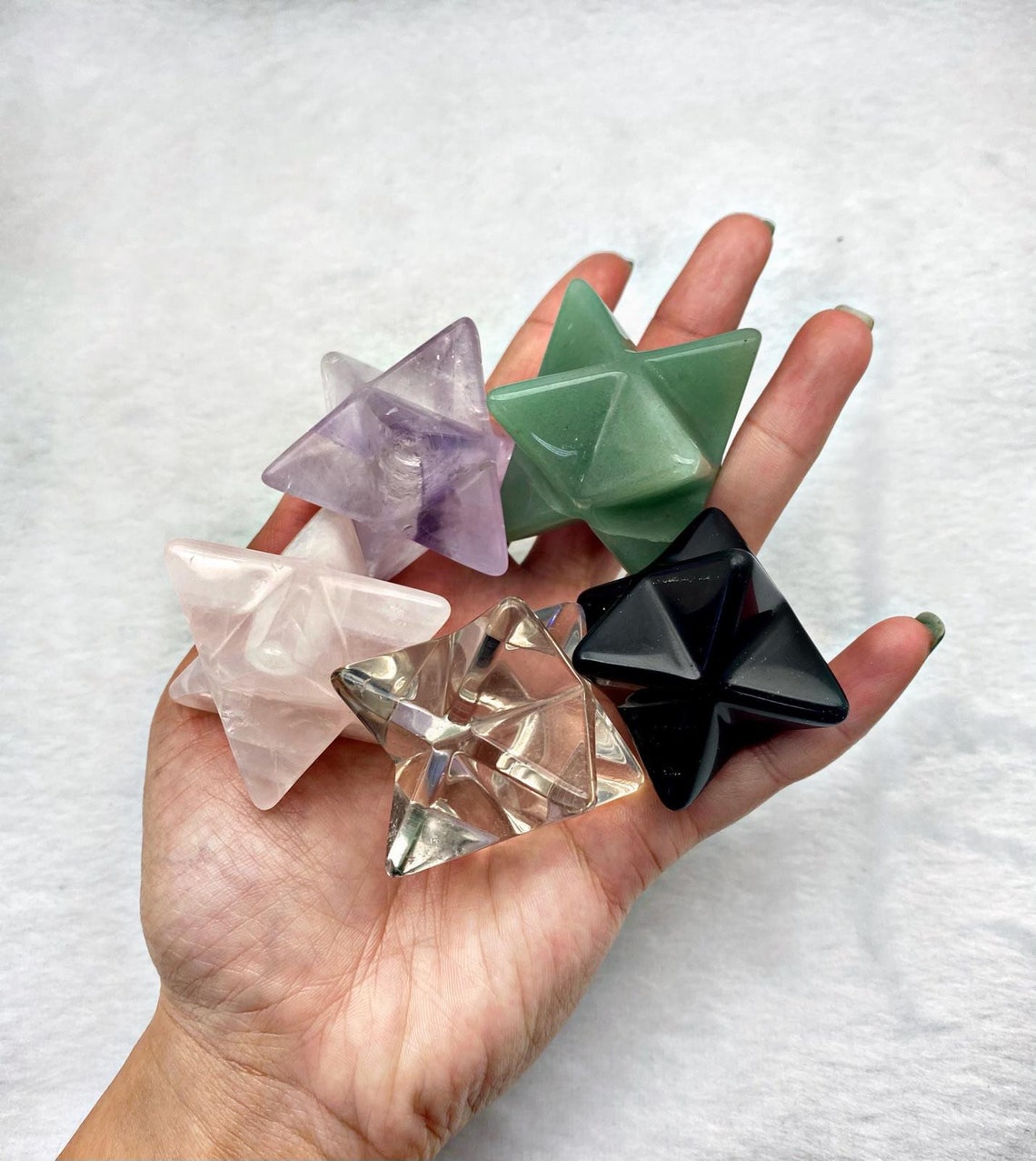 Natural Stones Merkaba Shape for healing 30x 30 mm size | Etsy