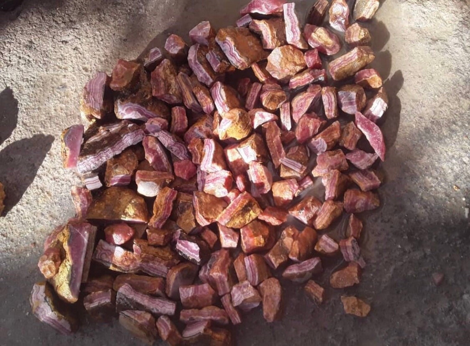 Rough Rhodochrosite Stone Natural Raw Rhodochrosite Rough Stone ...