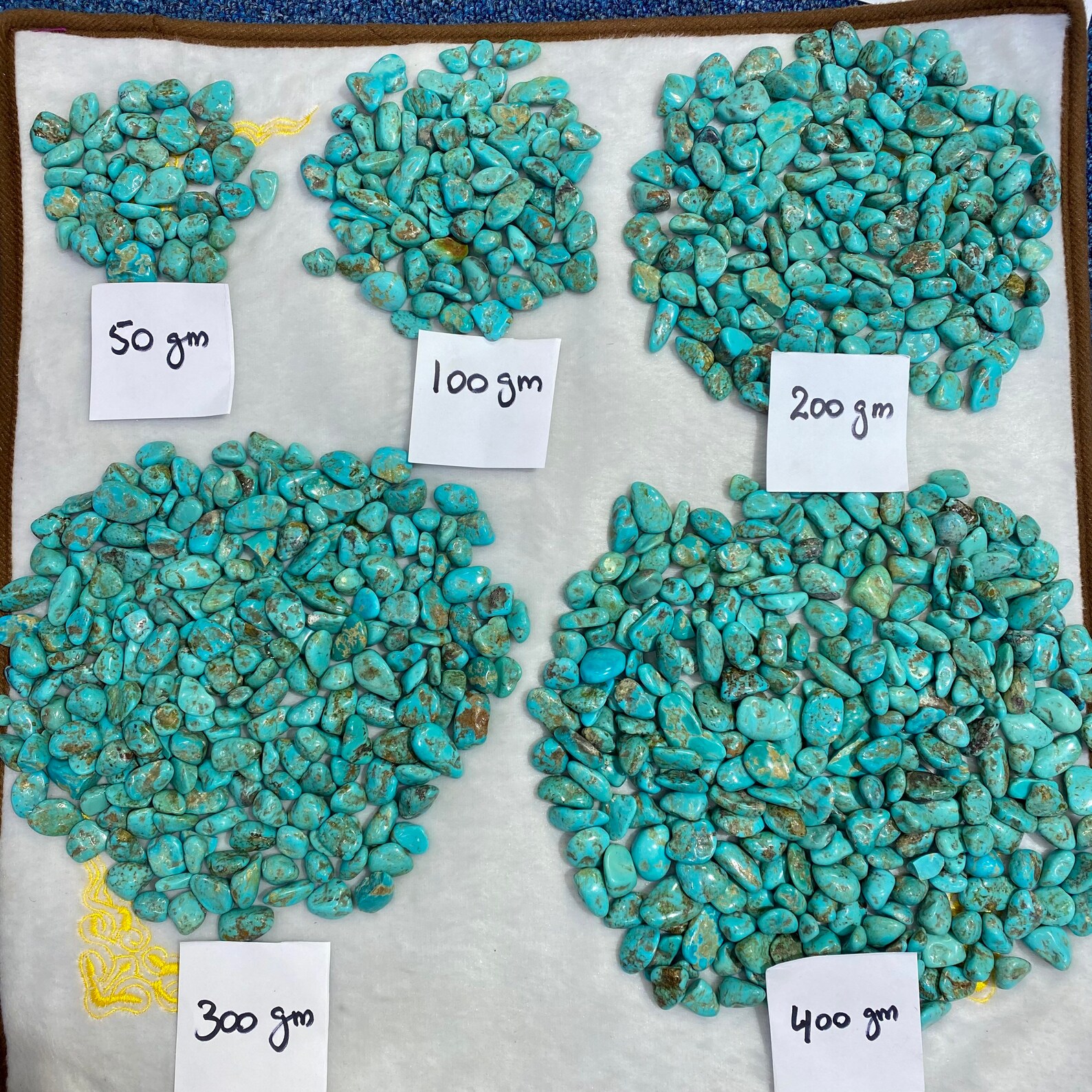 50 Gm 100% Natural Blue Turquoise Nugget Tumbled Stone Natural Tumbled ...