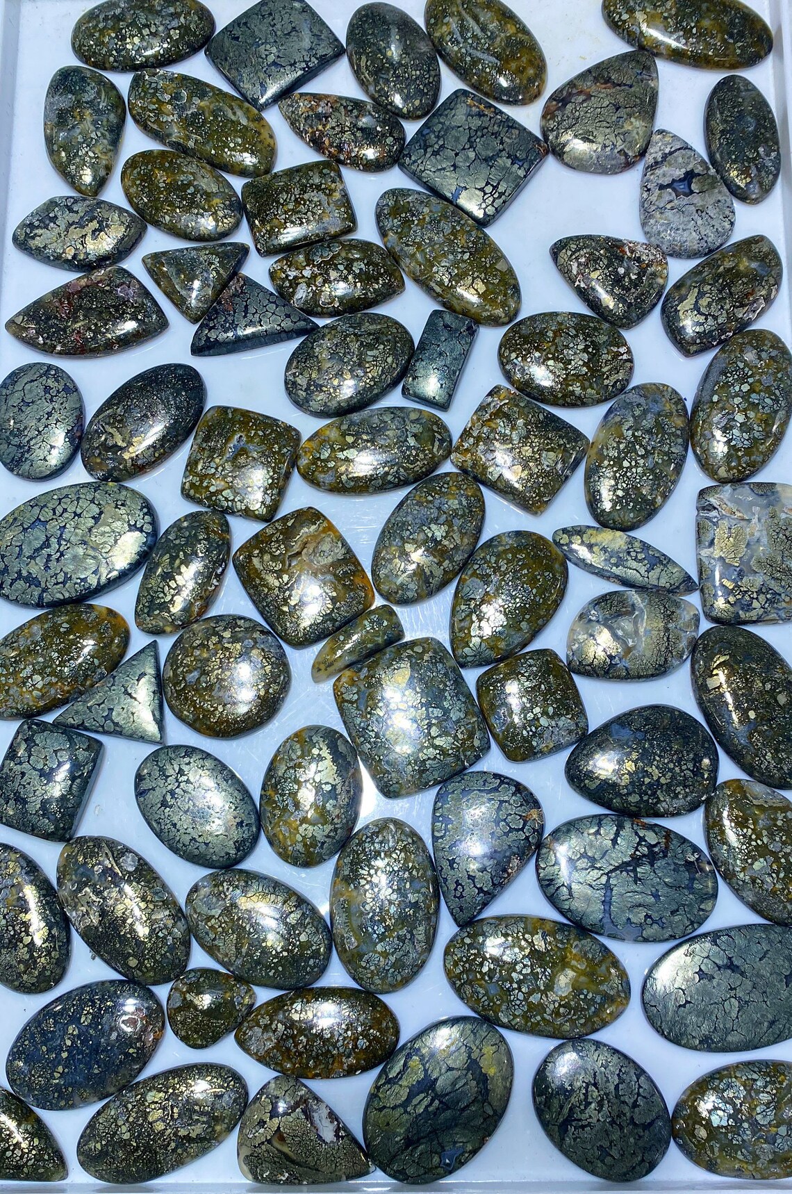 100 g Natural Marcasite in Quartz Stone Cabochon wholesale | Etsy