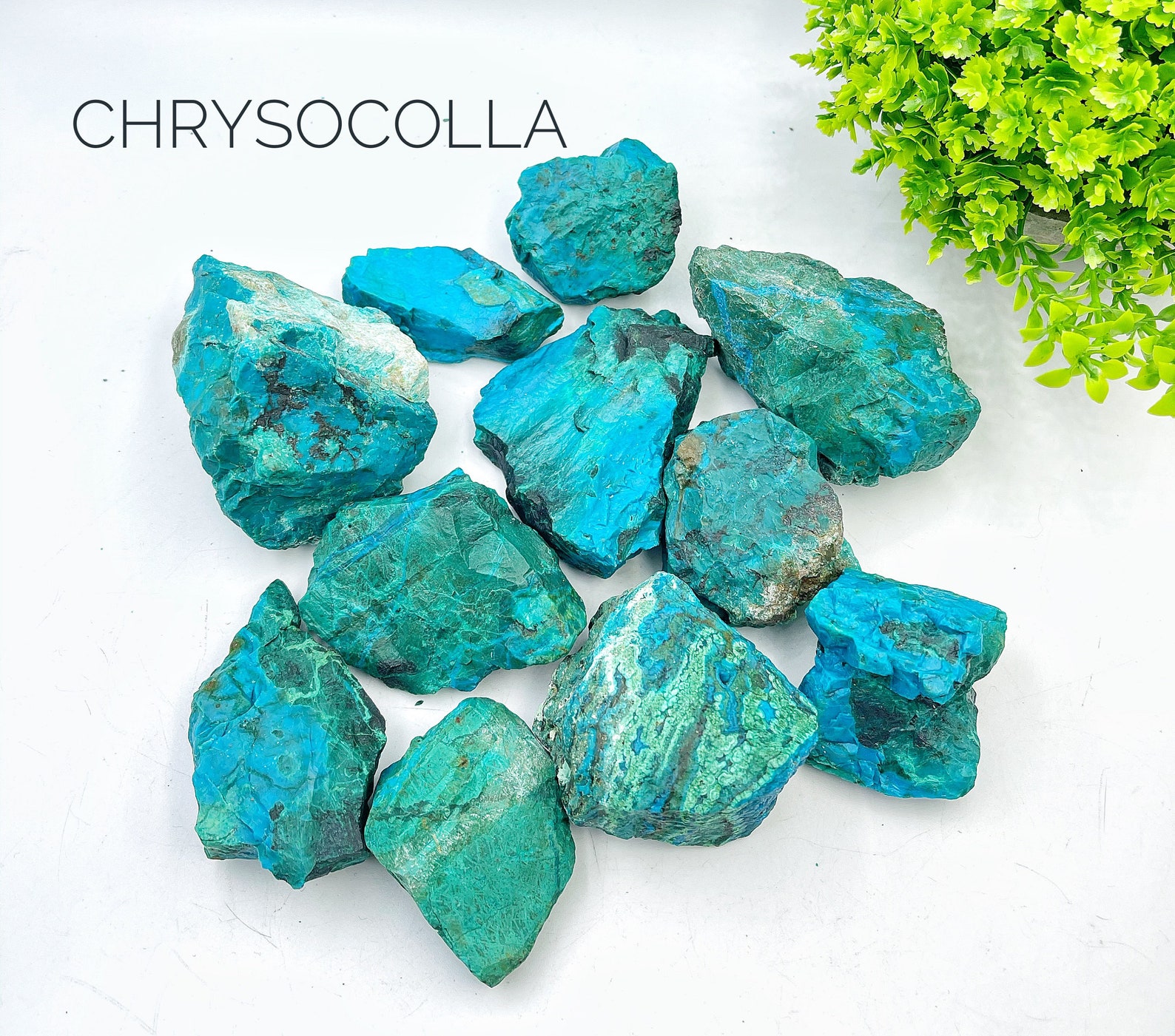 Natural Rough Chrysocolla Stone for Cutting Healing and - Etsy