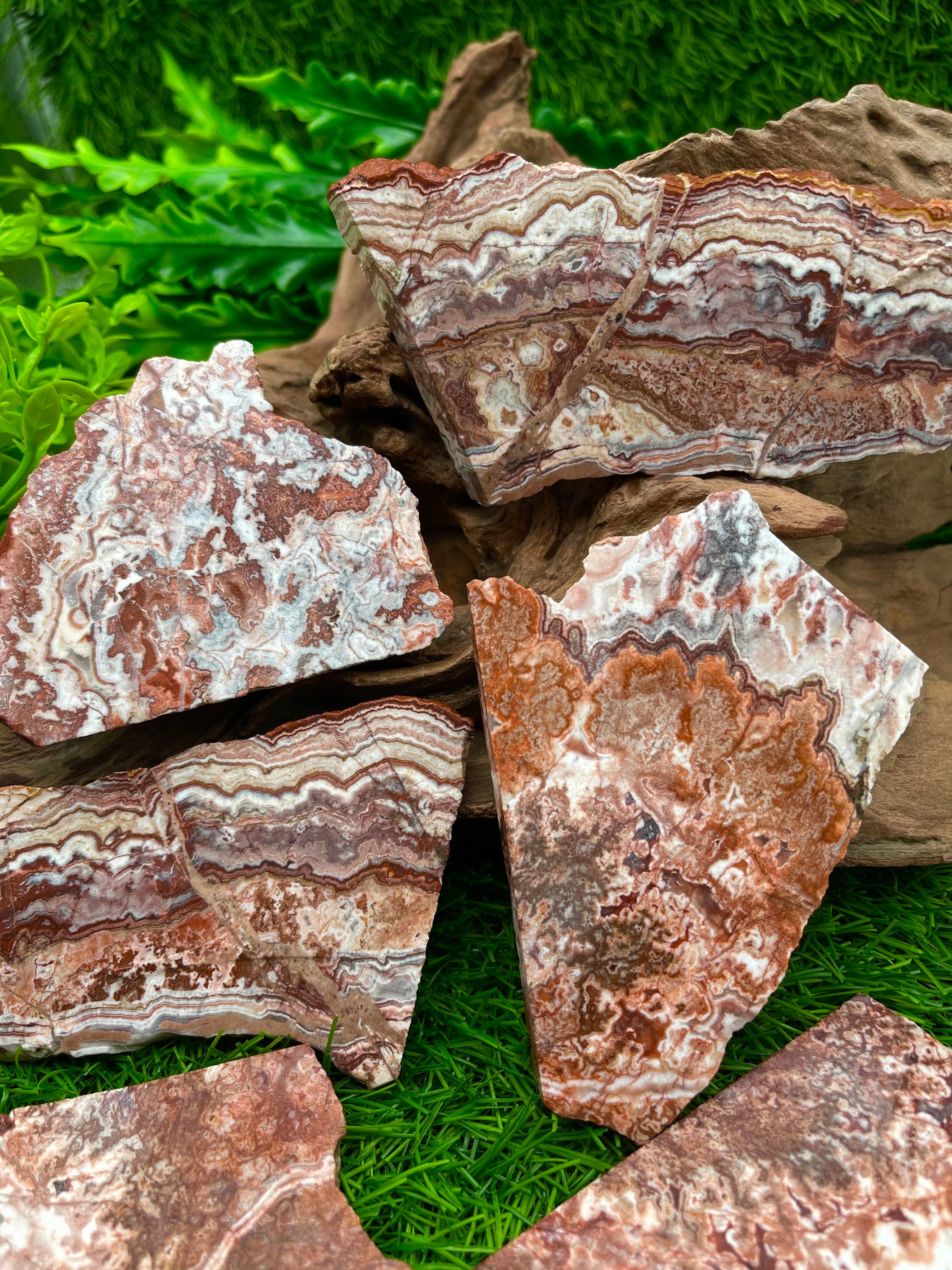 1 Pc Natural Rosetta Jasper Stone Slices for Making Jewelry - Etsy