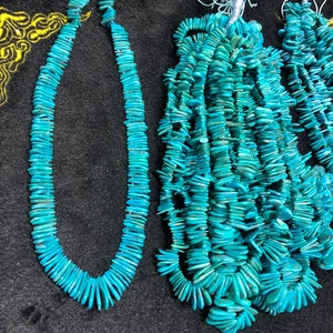 Natural Turquoise Drop Shape Necklace Sleeping Beauty Mine in Arizona ...