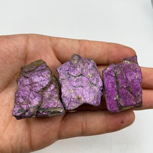 Natural Rough Purpurite Stone / Real 100% Natural Purpurite for Healing ...