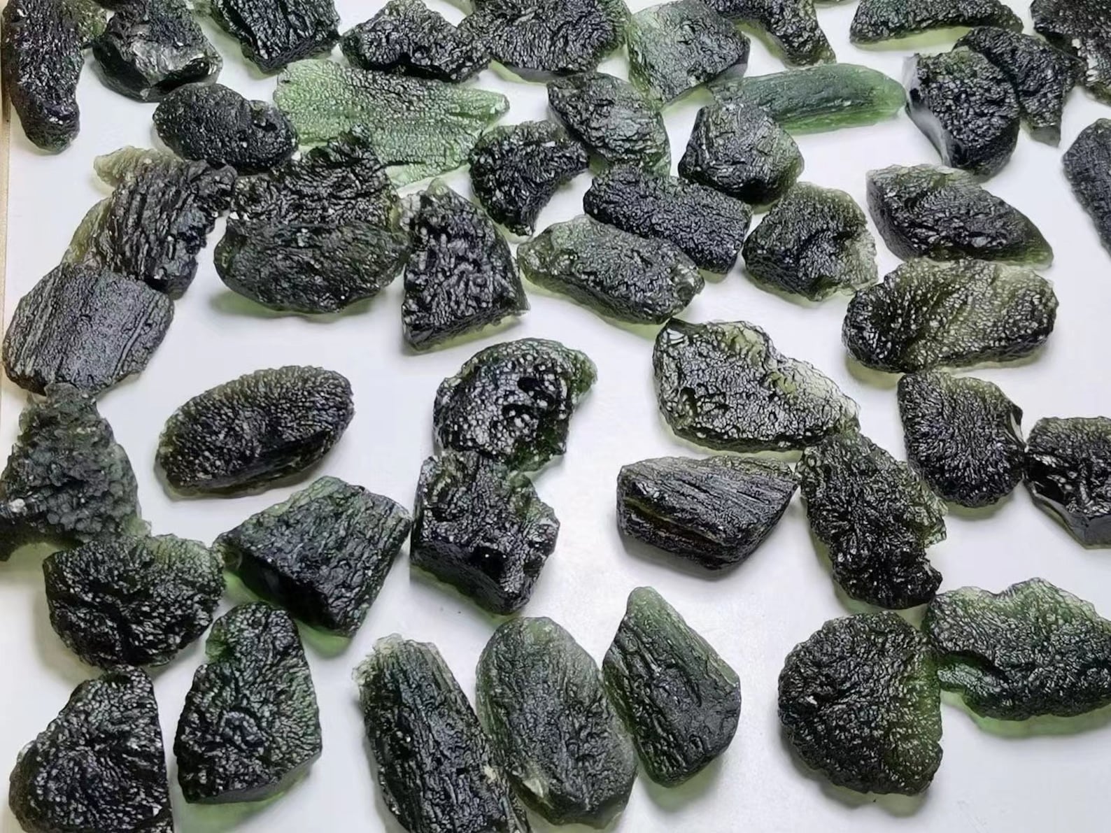 Natural Raw Certified Czech Moldavite Tektite Available in XS S M L XL ...