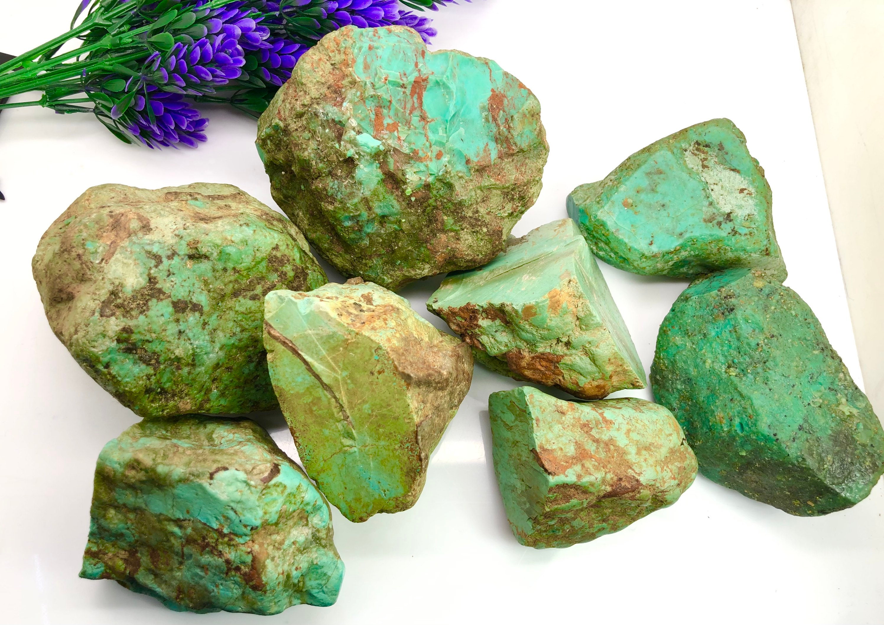 50 G Turquoise Stone 100% Natural Rough Turquoise Material | Etsy