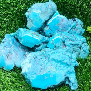 50 G Turquoise Stone 100% Natural Rough Turquoise Material Blue ...
