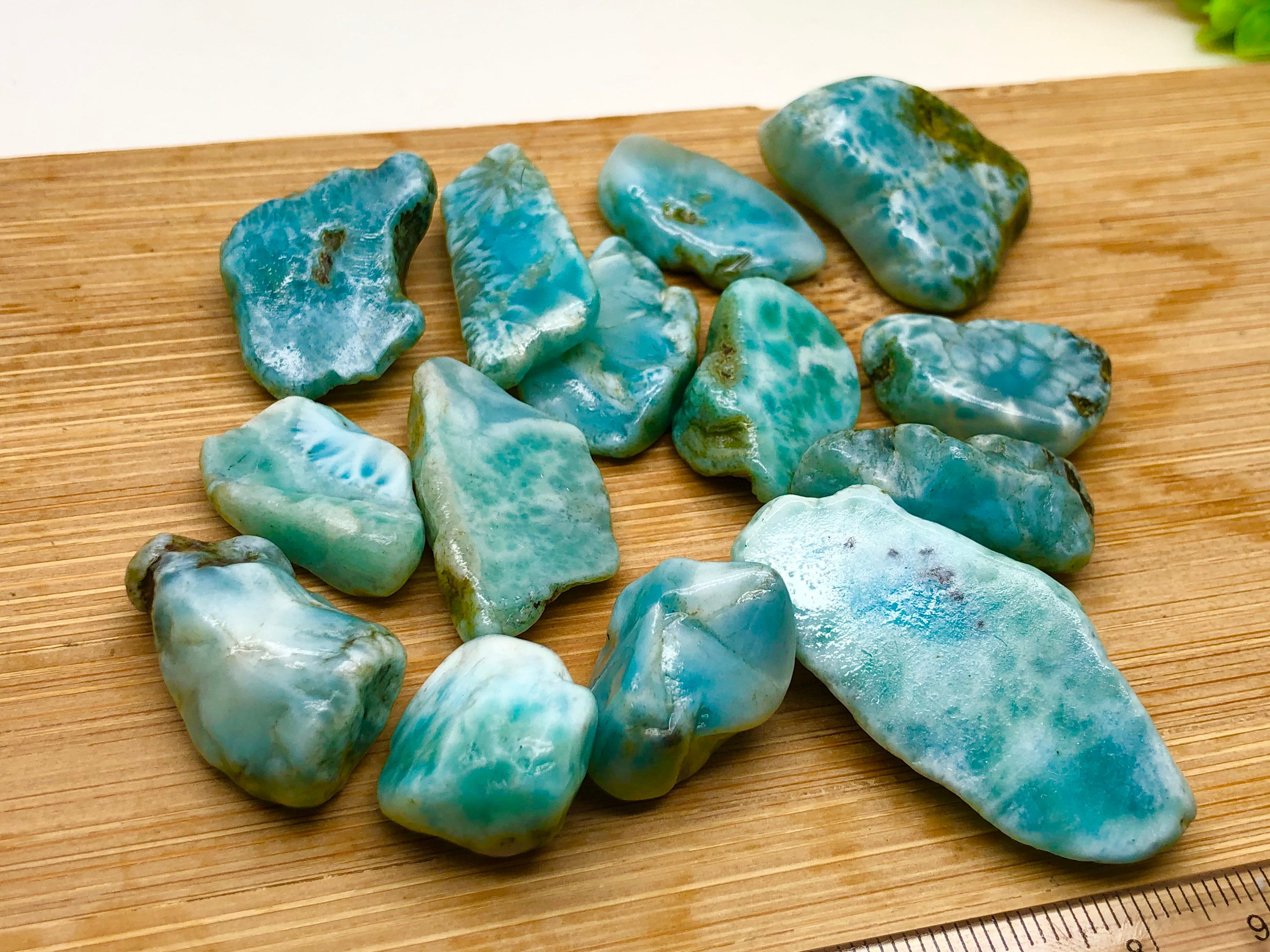 100 Gm Rough Larimar Tumble / Natural Larimar Tumble / Blue | Etsy