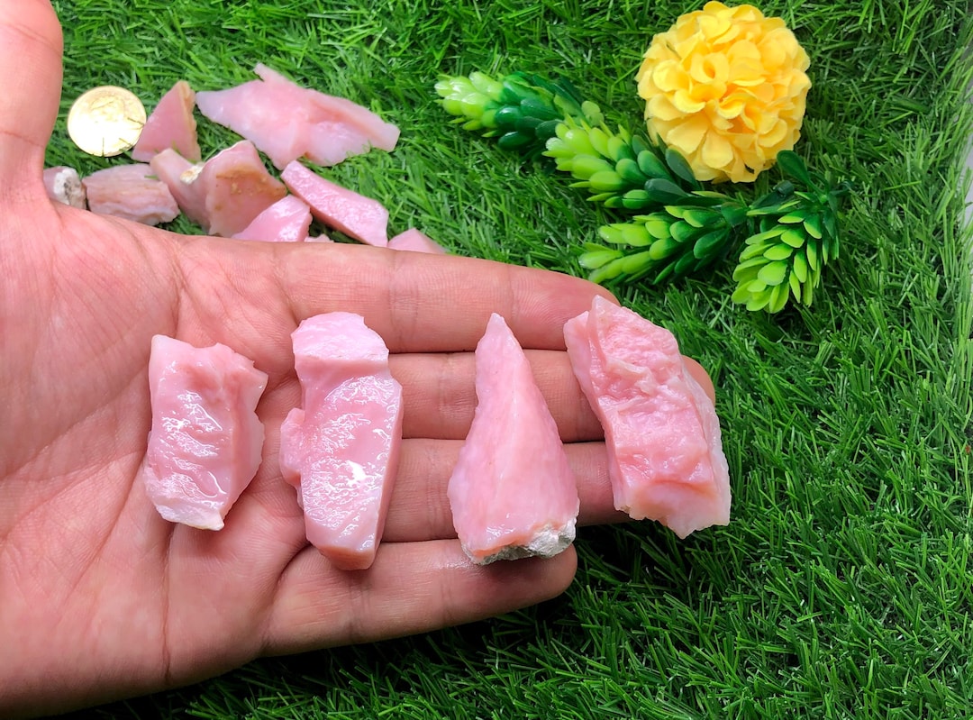 Natural Rough Peruvian Pink Opal / Raw Pink Opal / Pink Opal for ...