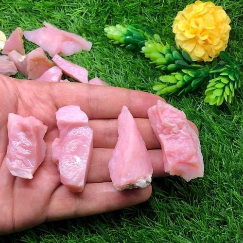 Natural Rough Peruvian Pink Opal / Raw Pink Opal / Pink Opal - Etsy