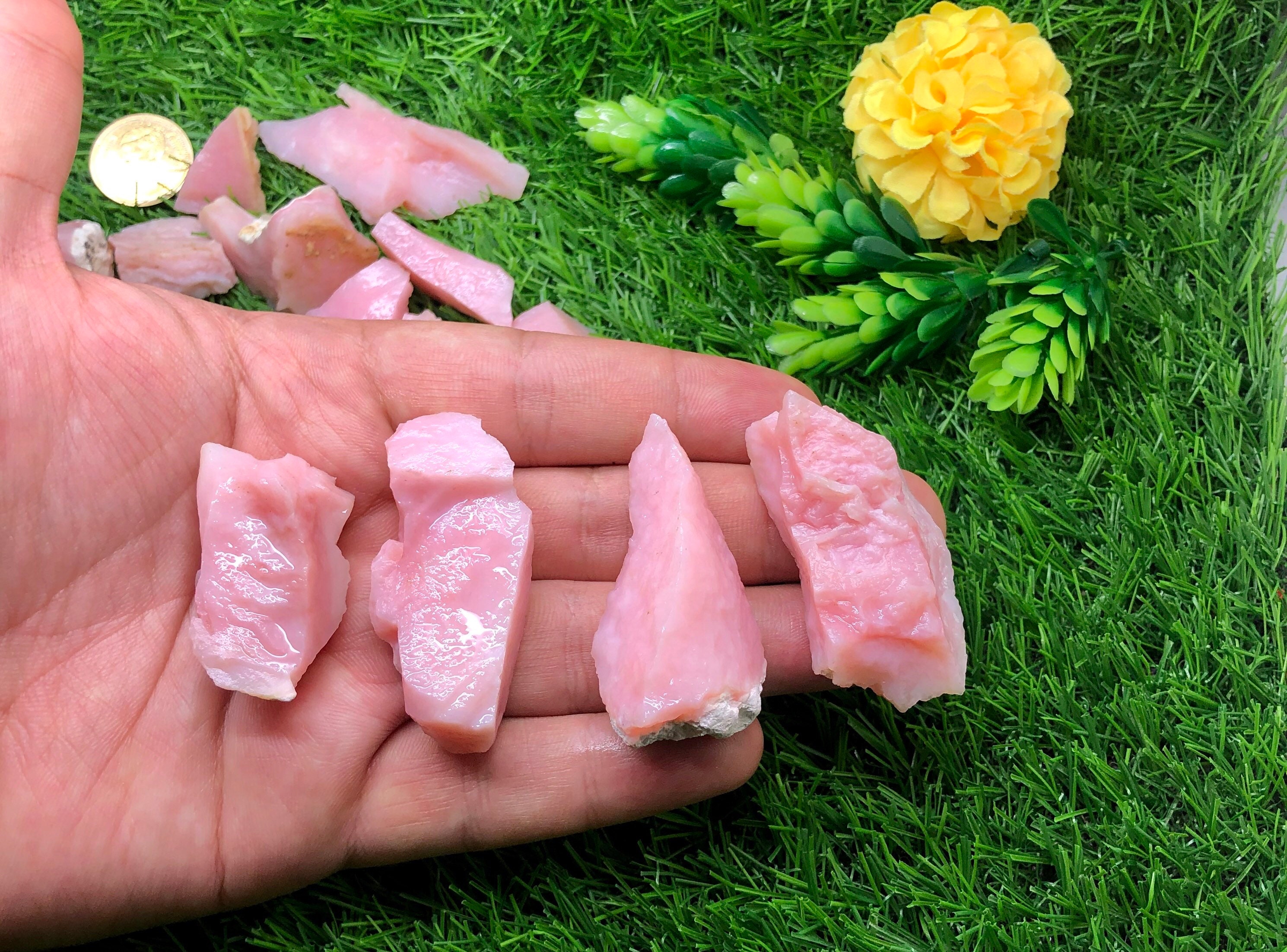 Natural Rough Peruvian Pink Opal / Raw Pink Opal / Pink Opal | Etsy