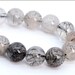 Natural Black Rutail Quartz Stone Beads Strand 6 Mm 8mm 10 Mm Round ...