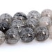 Natural Black Rutail Quartz Stone Beads Strand 6 Mm 8mm 10 Mm Round ...