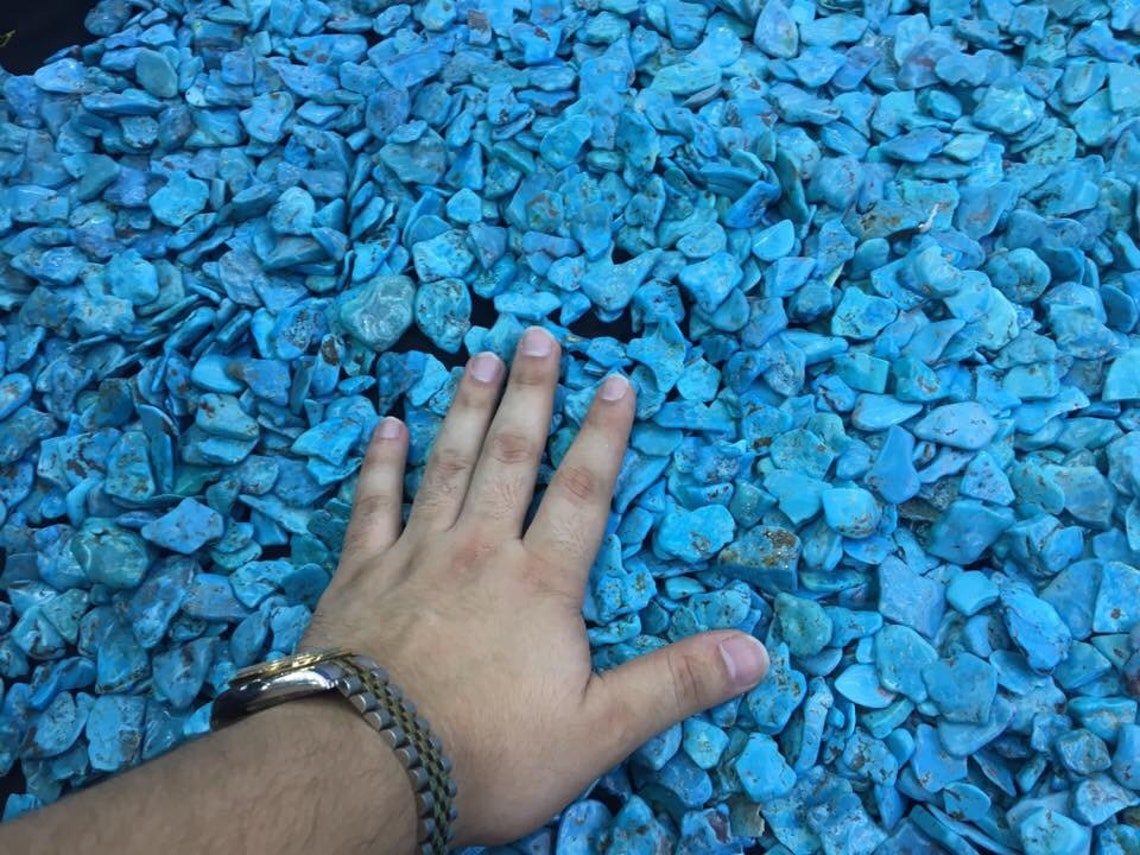 100% Natural Turquoise Tumble Raw Sleeping Beauty Turquoise Dark Blue ...