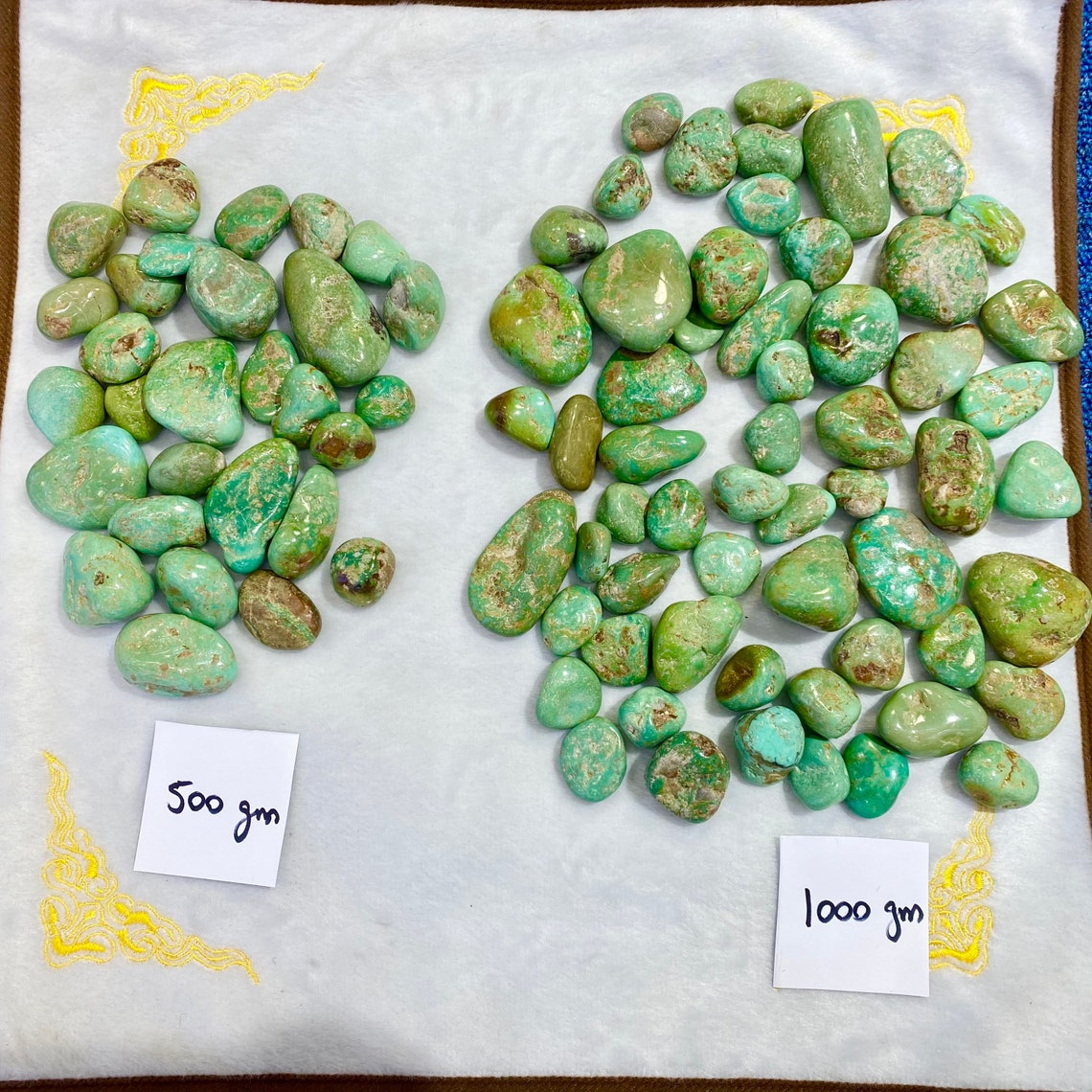 50 G 100% Natural Greenish Turquoise Nugget Tumbled Stone Natural ...