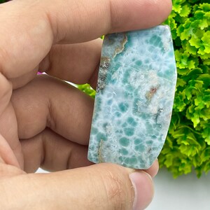 Rough Larimar Stone Slices / Natural Larimar Slabs/ 20-60 G Size Blue ...