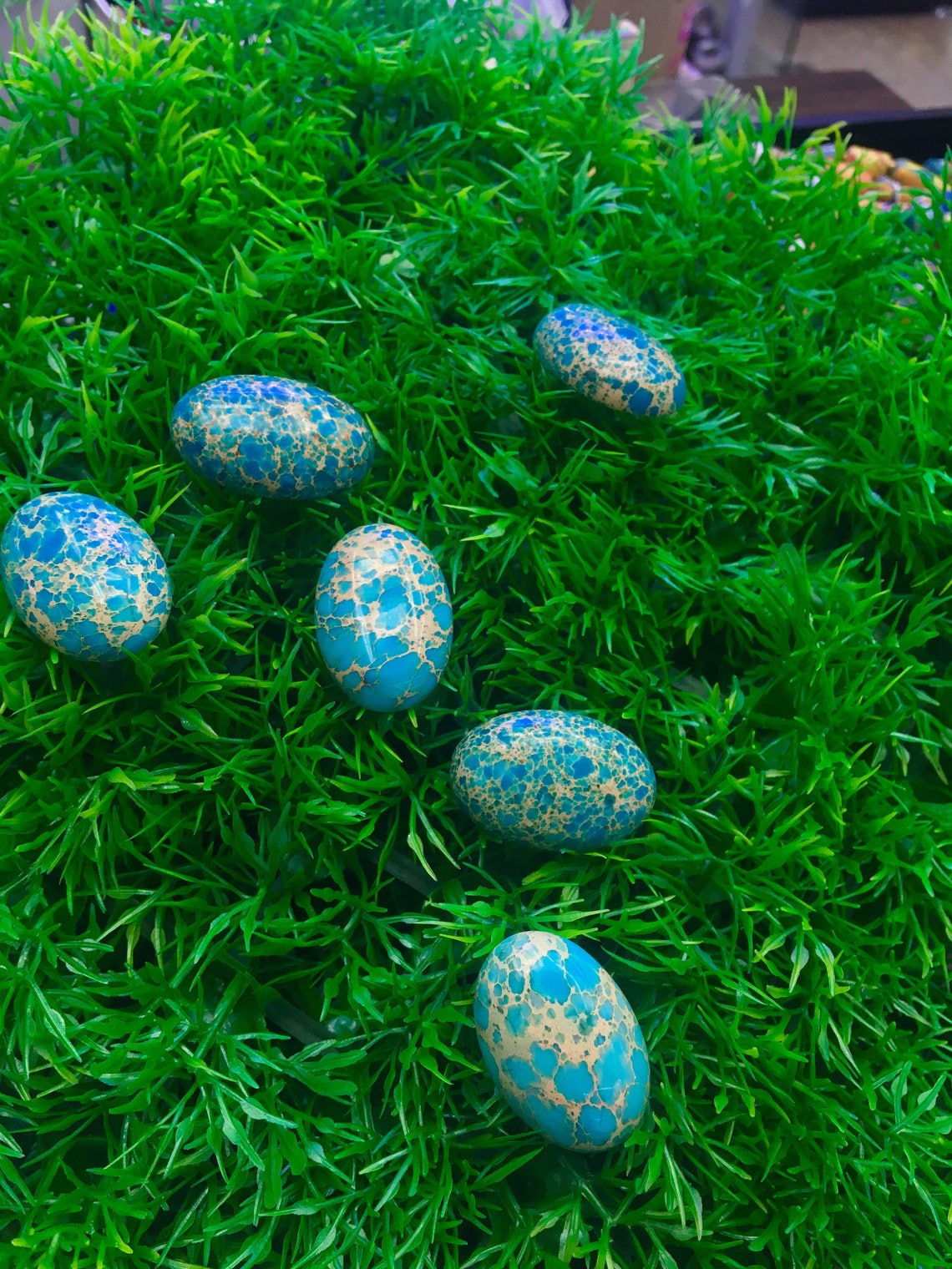 1 Pc Natural Blue Variscite Stone Cabochon for Making Jewelry | Etsy