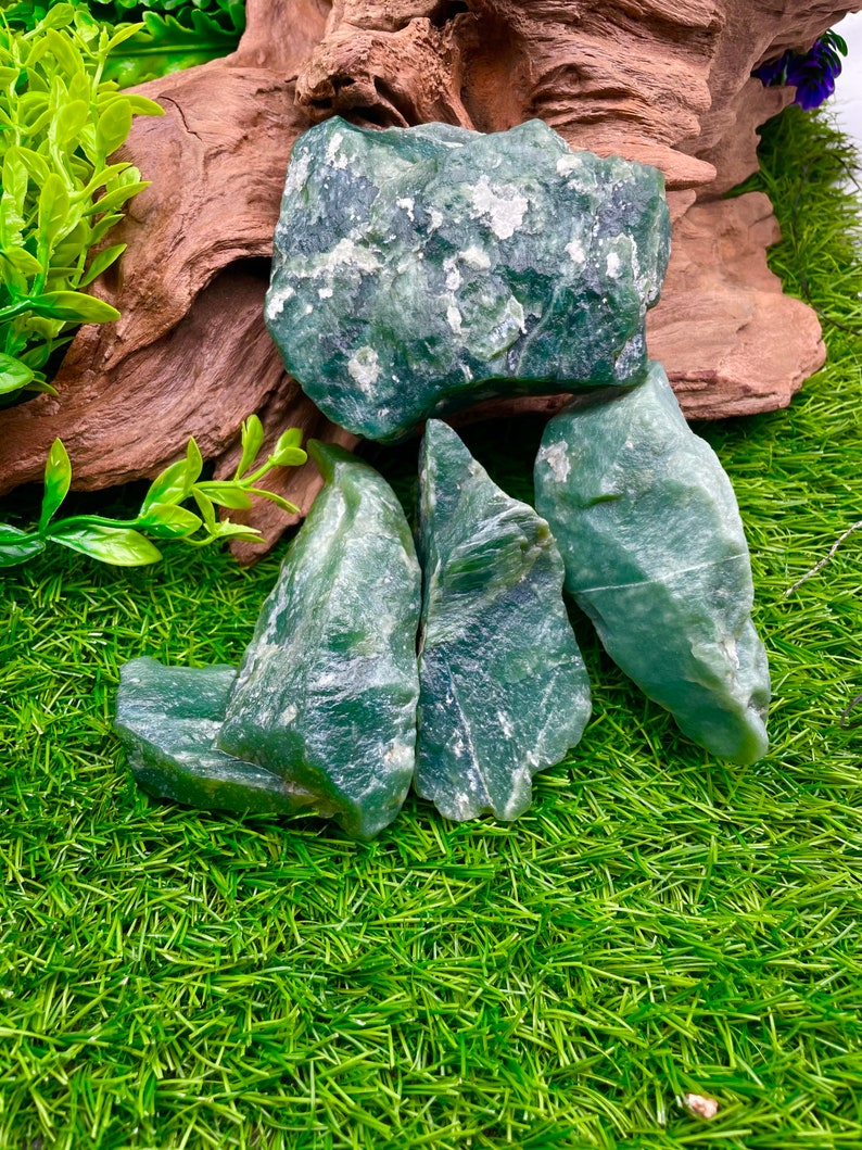 Natural Green Jade Rough Stone Real Beautiful Jade Stone From ...