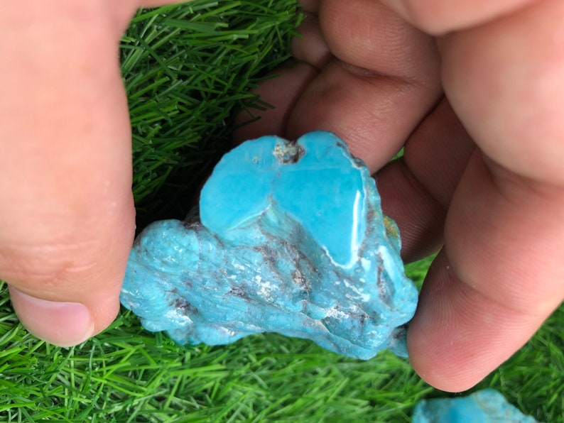 50 G Turquoise Stone 100% Natural Rough Turquoise Material - Etsy