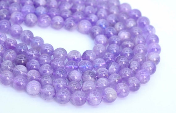 Natural Lavender Amethyst Quartz Stone Beads Strand 6 Mm 8mm | Etsy