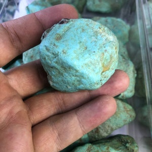 50 G Turquoise Stone 100% Natural Rough Turquoise Material Blue ...