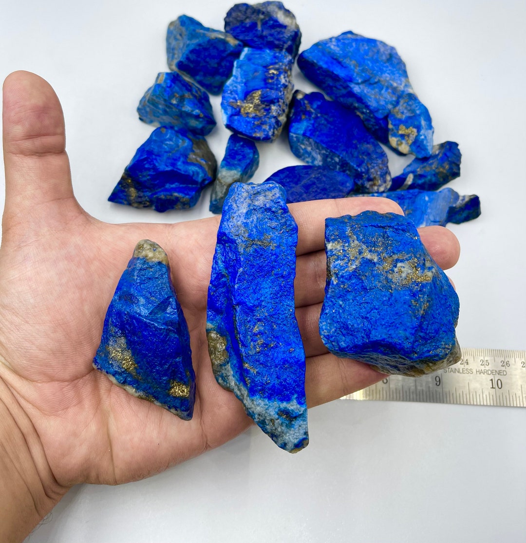 100 G Natural Lapis Lazuli Rough / Afghanistan Lapis Lazuli Mine 4 ...